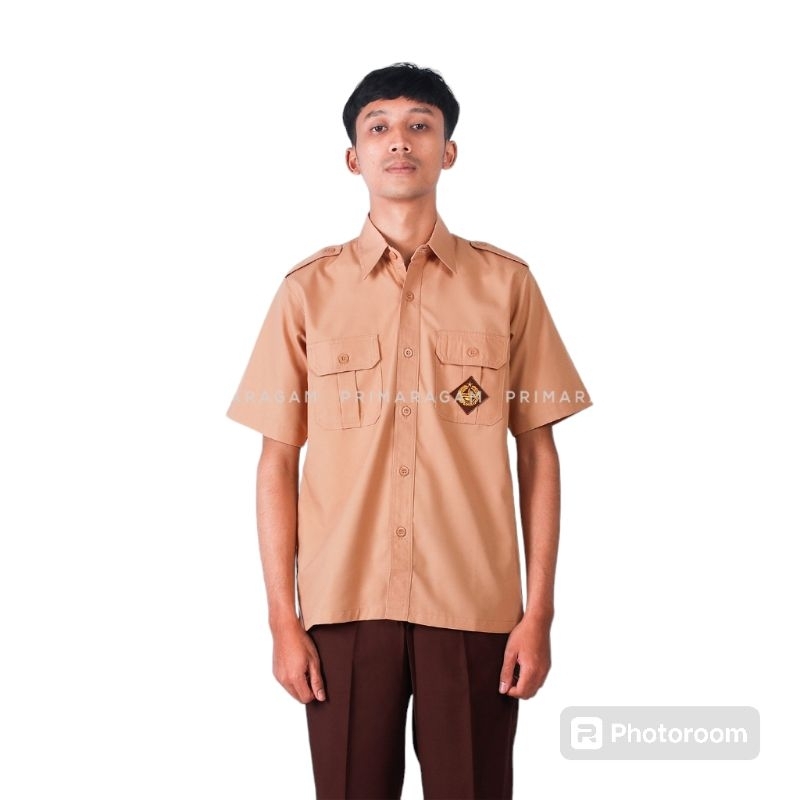 Jual SERAGAM PRAMUKA PENGGALANG PENDEK SD/SMP/SMA COKLAT KUNING ...