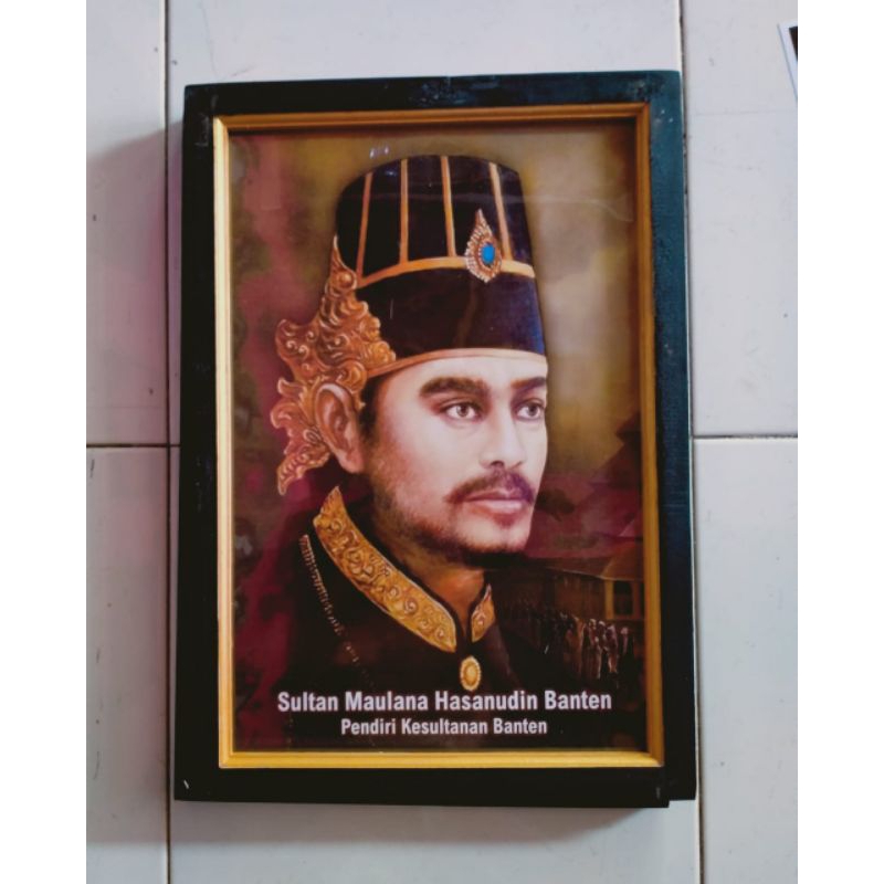 Jual hiasan dinding poster sultan hasanuddin banten,sultan agung plus ...