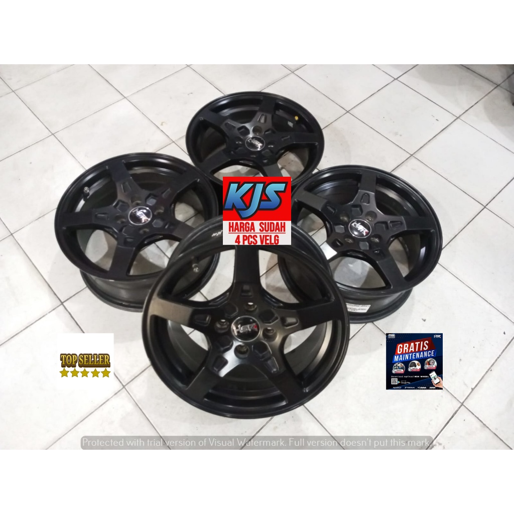 Jual Velg Racing Bekas R15 HSR Pente Pcd 4x100 Ring 15 Buat Agya Brio Ayla Sigra Calya Mobilio ...