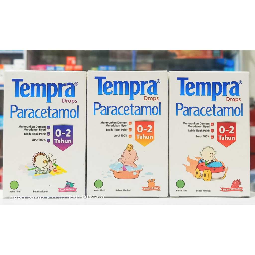 Jual Tempra Drops 𝐒𝐢𝐫𝐮𝐩 𝟏𝟓𝐌𝐋 All Varian - Menurunkan Demam dan ...