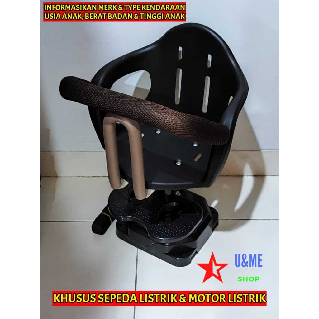 Jual KURSI ANAK BONCENG DEPAN MOTOR LISTRIK SEPEDA LISTRIK MOTOR MATIC ...