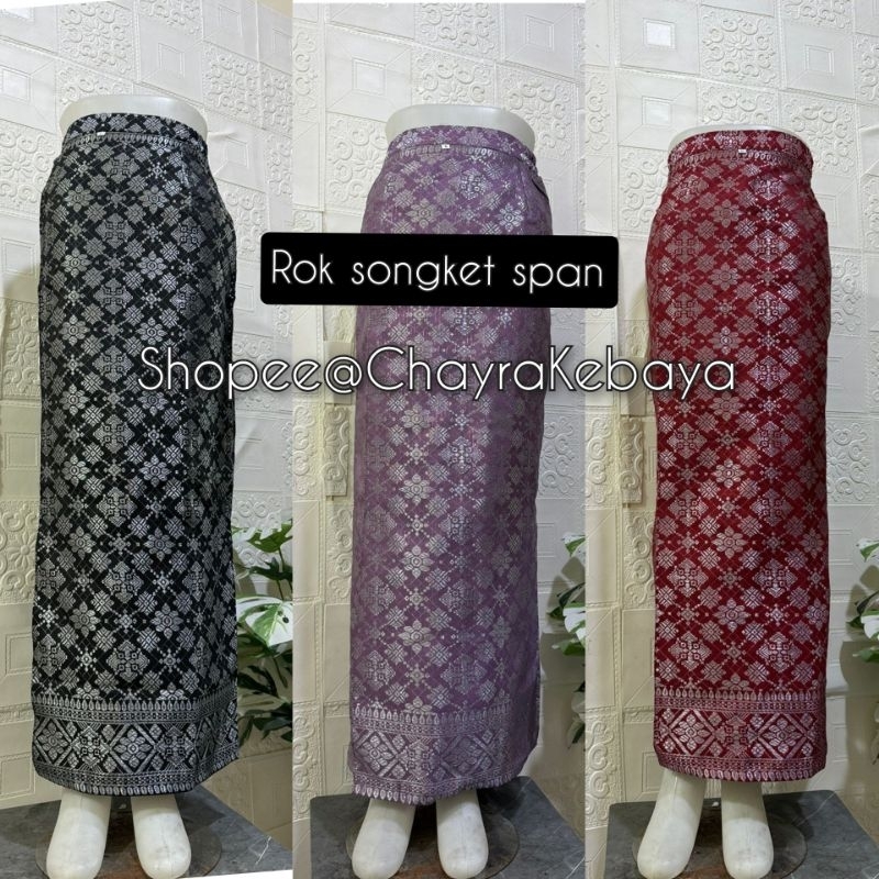 Jual Songket Span / Rok span.SONGKET JADI / ROK SONGKET JADI /BAWAHAN ...