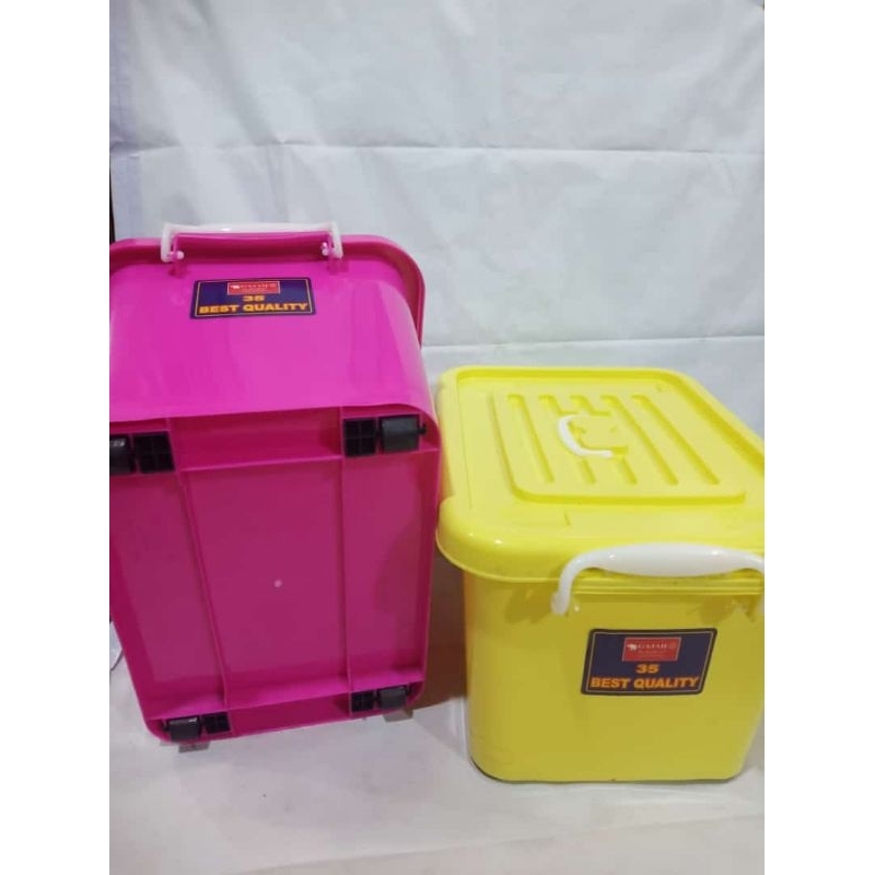 Jual Box container merk gajah ukuran 35 liter warna 45 x 31 x 28 cm ...