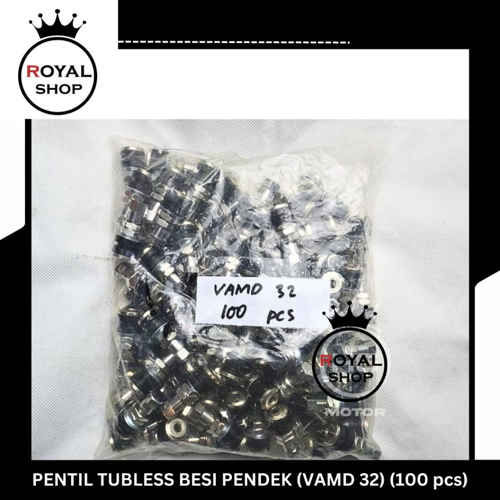 Jual PENTIL BAN MOTOR TUBELESS BESI PENDEK BAUT / DRAT LUAR UNIVERSAL ...
