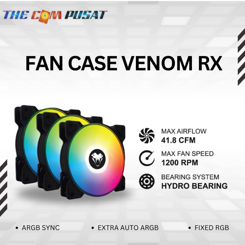 Jual VenomRX FAN CASE 12CM A-RGB | Shopee Indonesia