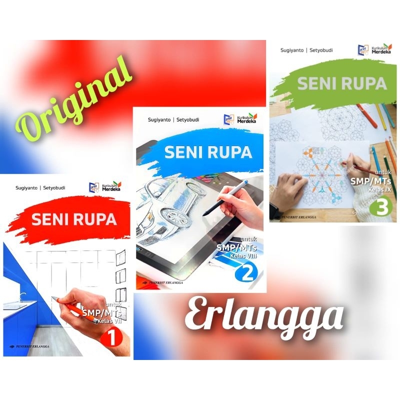 Jual Seni Rupa Kurikulum Merdeka SMP kelas 7,8,9 Erlangga | Shopee ...