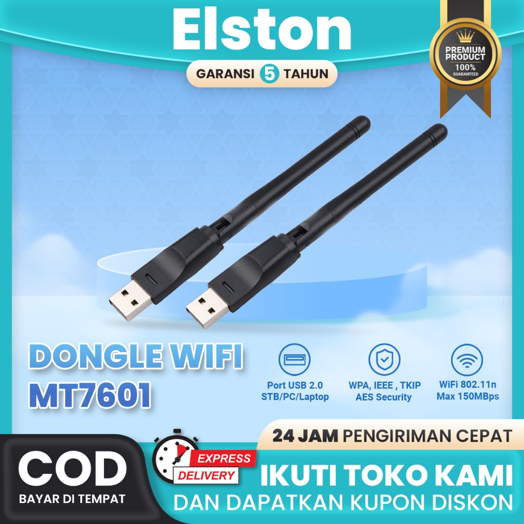Jual Dongle Wireless MT-7601 USB WIFI Adapter Bisa untuk STB Antena ...