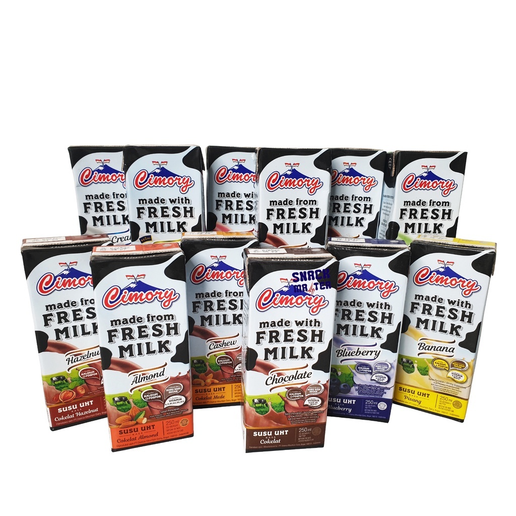 Jual Cimory Fresh Milk UHT all varian - Netto 250 mL | Shopee Indonesia
