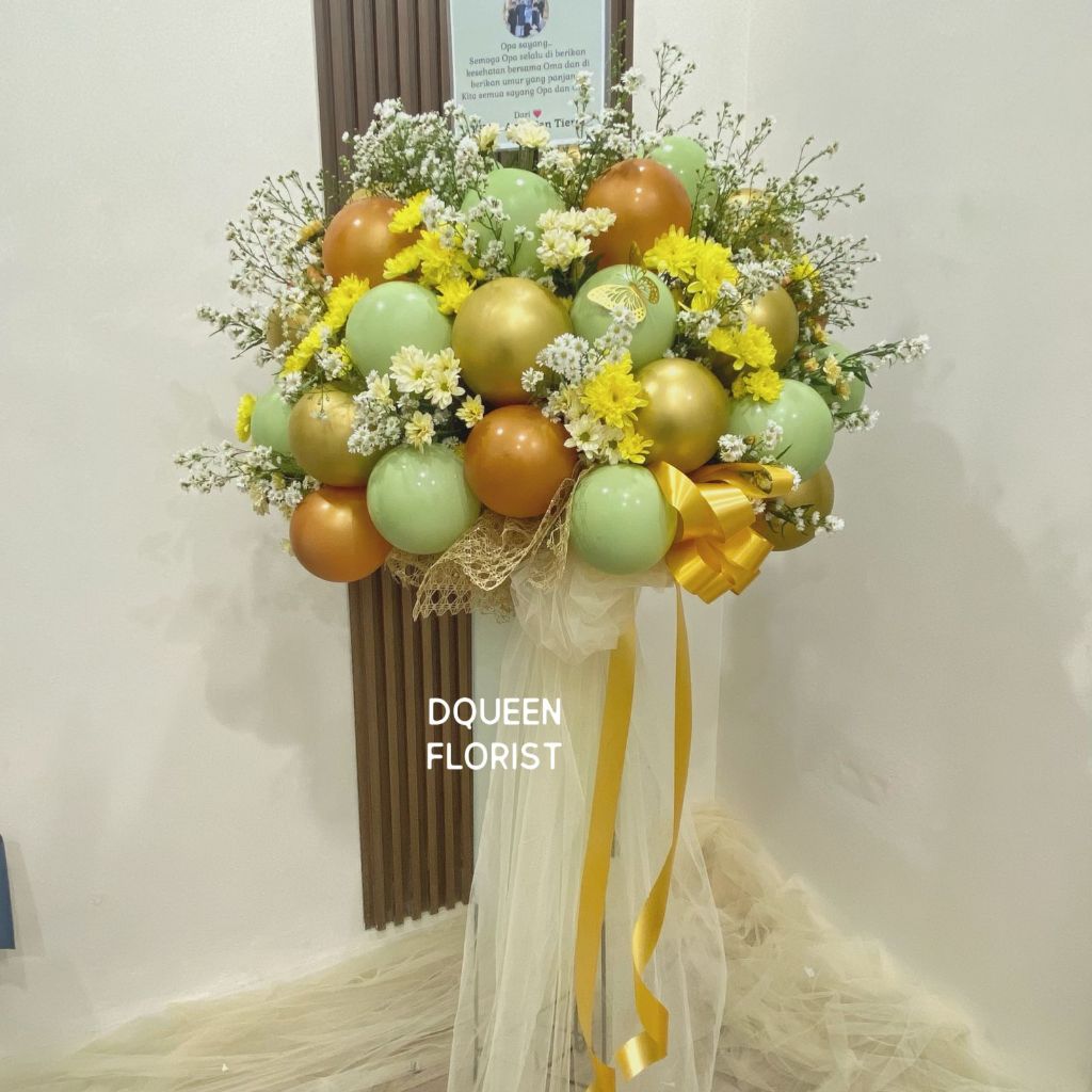 Jual Standing flowers Balon bunga hidup congratulations congrats ...