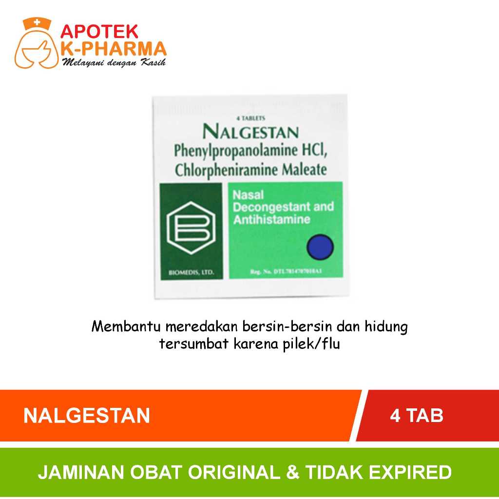 Jual Nalgestan Strip Isi 4 Tablet Obat Original | Shopee Indonesia