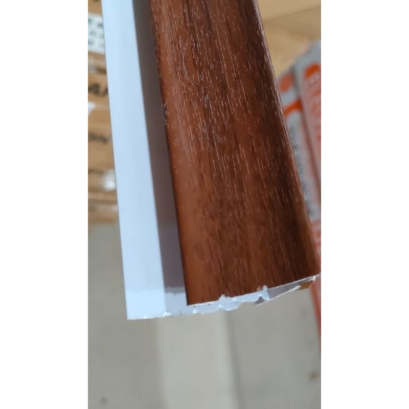 Jual Lis Profil Plafon PVC coklat tua | Shopee Indonesia
