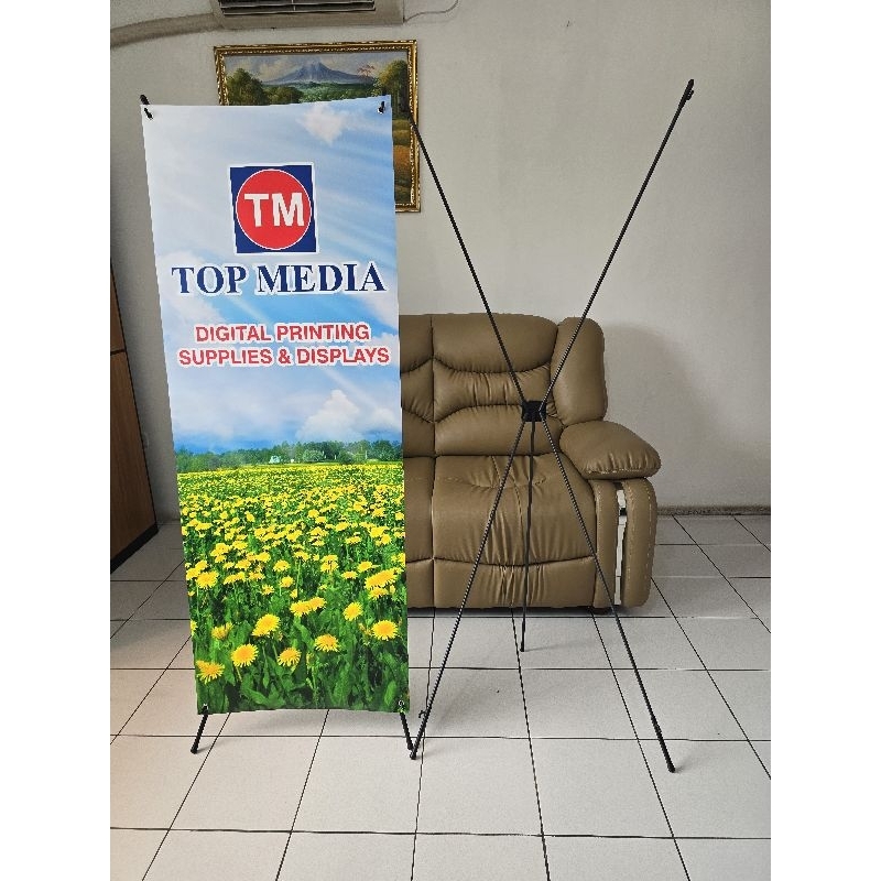 Jual X Banner Hitam Minimalis 60 x 160 cm x 3 pcs | Shopee Indonesia