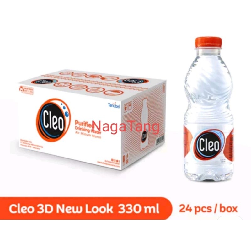 Jual CLEO 330ML 1 DUS ISI 24 BOTOL / AIR MINERAL | Shopee Indonesia