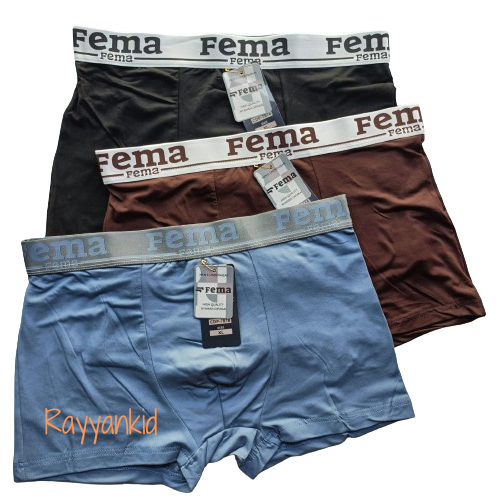 Jual 6 Pcs Boxer Pria Dewasa Fema Ban Silver | Shopee Indonesia