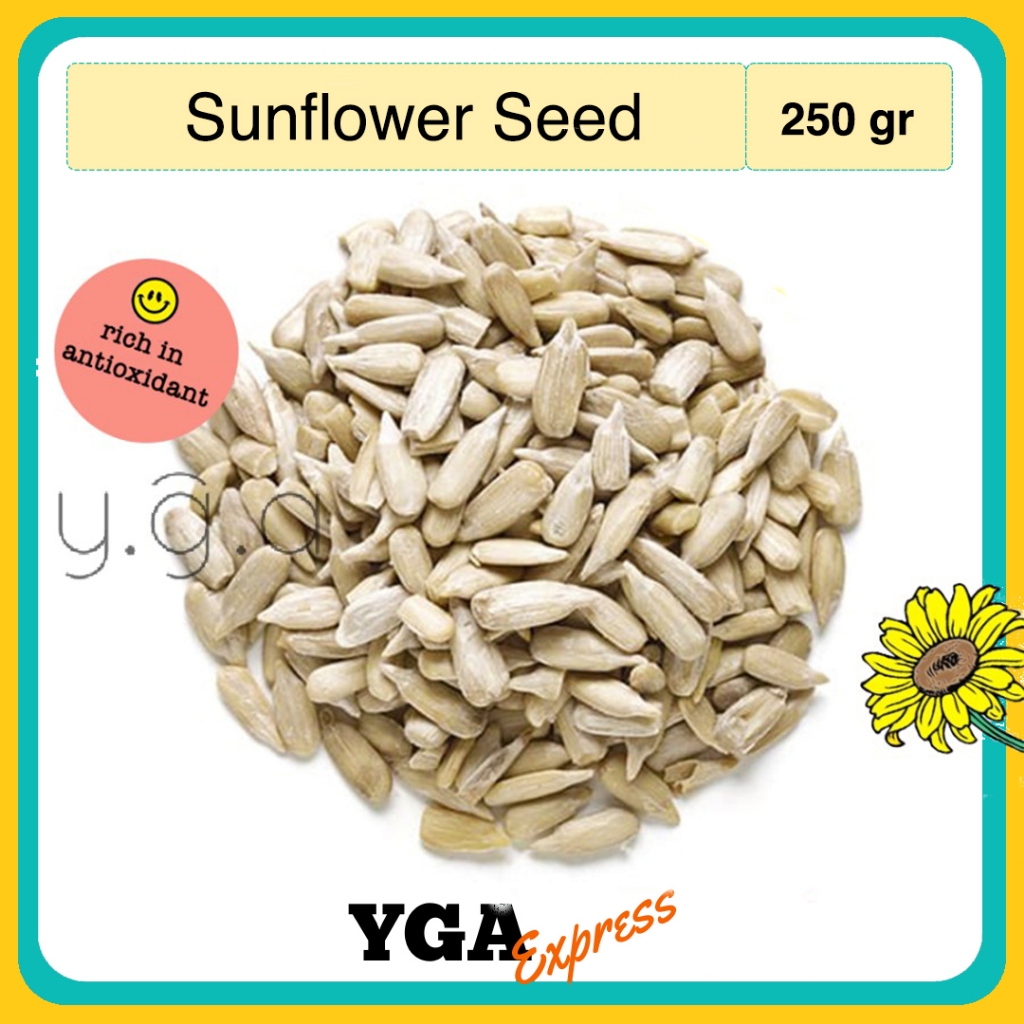 Jual Raw Sunflower Seed 250gr / Kuaci Biji Bunga Matahari | Shopee ...