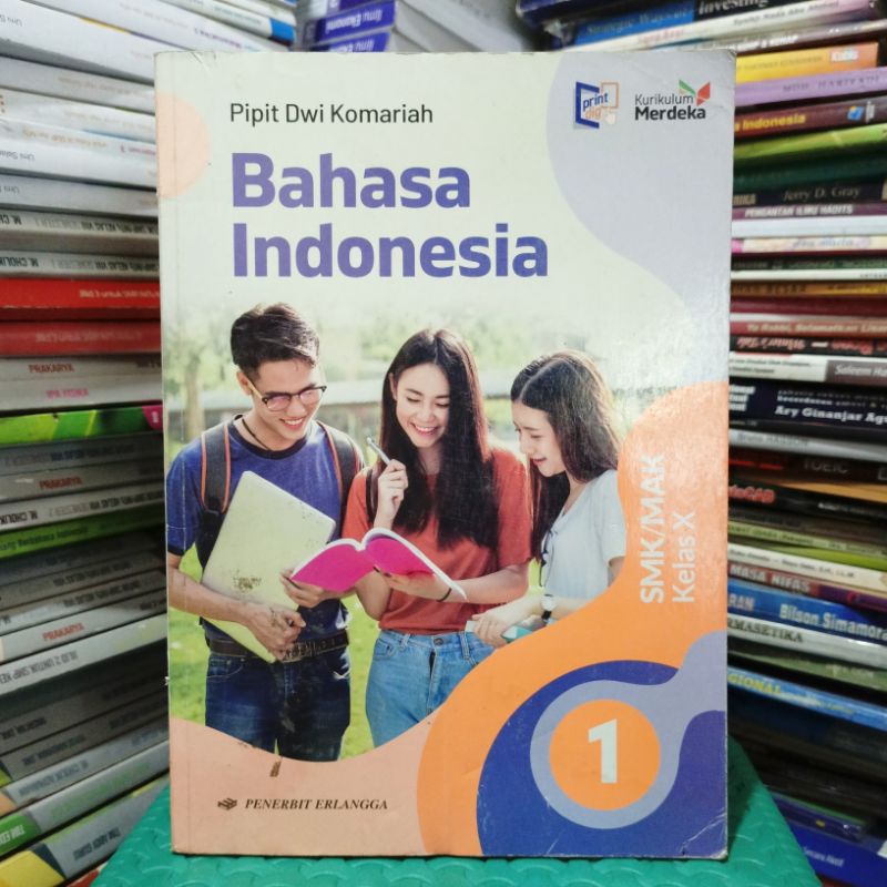 Jual Buku Bahasa Indonesia Kelas X 10 1 SMK MAK Penerbit Erlangga Kurikulum Merdeka - Pipit Dwi ...