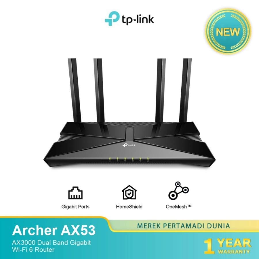 Jual TP-LINK ARCHER AX53 AX3000 DUAL BAND GIGABIT WI-FI 6 ROUTER ...