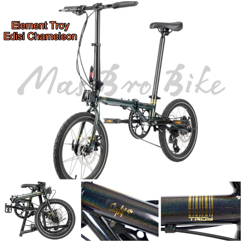 Jual sepeda lipat element troy 8 speed murah meriah dan element troy ...