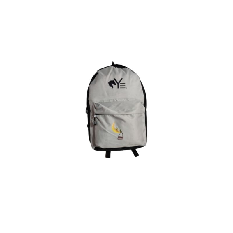 Jual RYE Tas ransel pria Sekolah | Putih Sablon | | Shopee Indonesia
