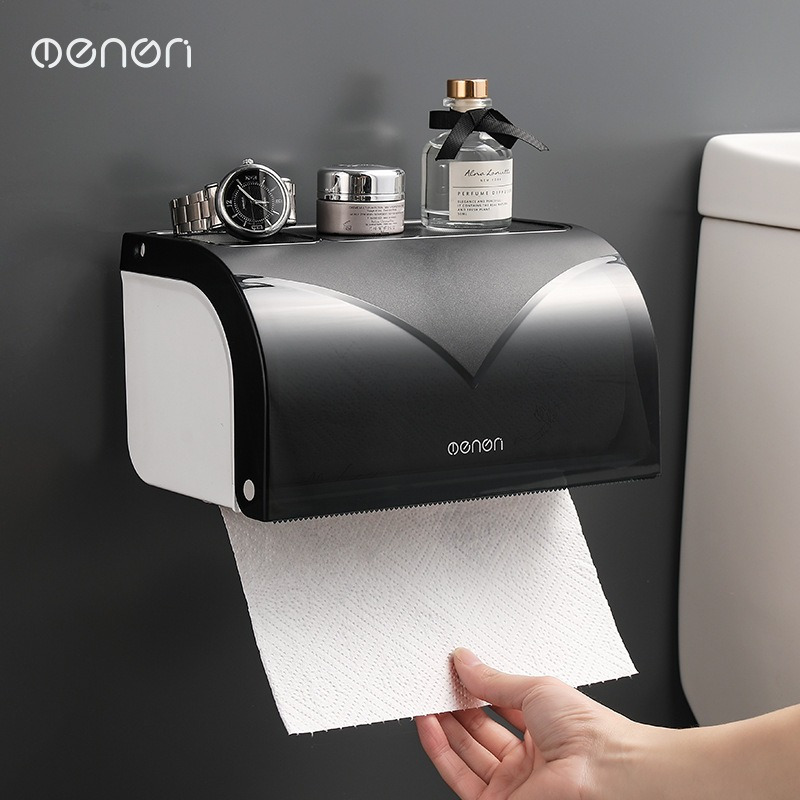 Jual Mengni Rak Tempel Tempat Tissue Dapur Toilet Kamar Roll Lembaran ...