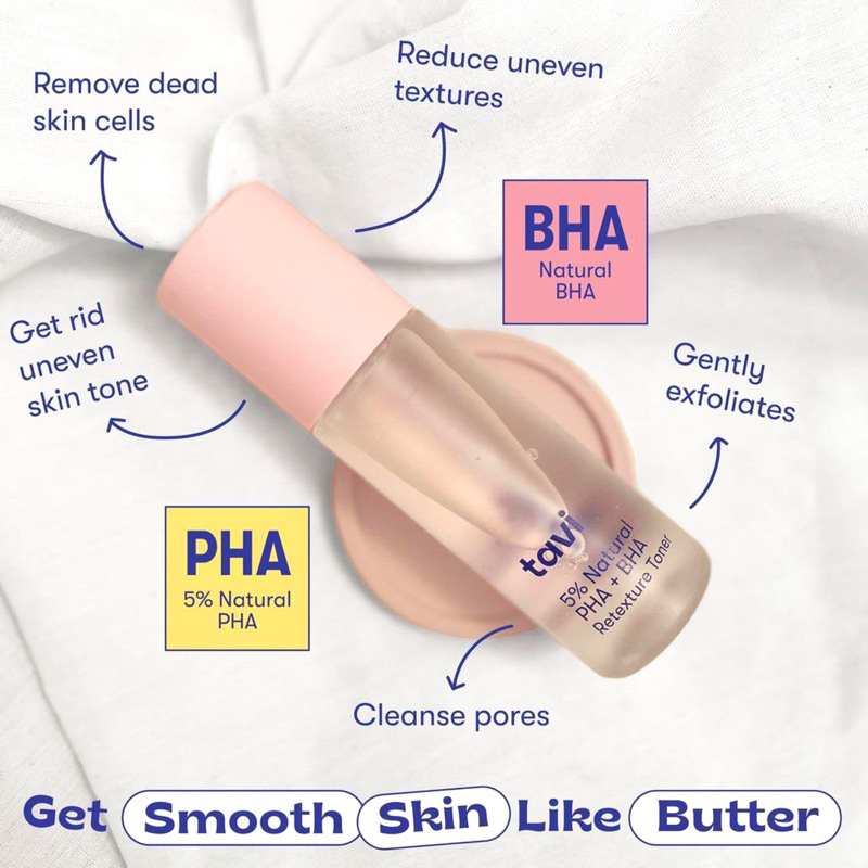 Jual DC TAVI 5% NATURAL PHA BHA Retexture Toner (100ml) | Shopee Indonesia