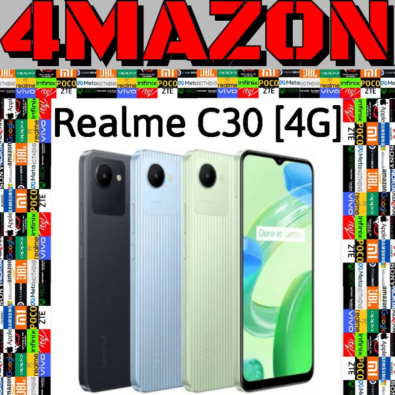 Jual {RESMI®} Realme C30 [Unisoc Tiger T612 Chip] [4G] (4/64 GB ...