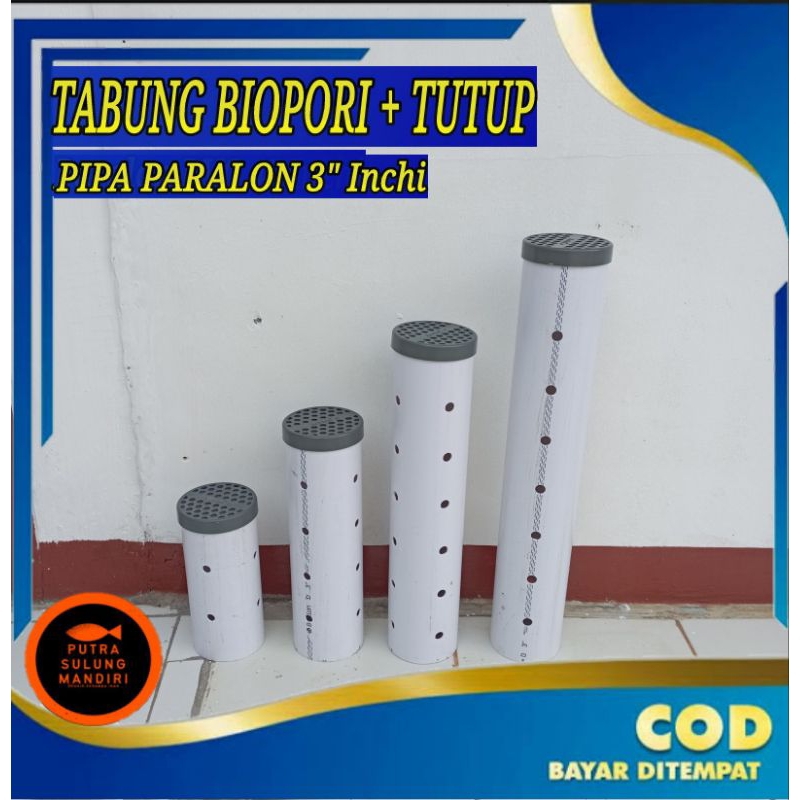 Jual Resapan Taman Tabung Biopori pipa paralon 3" Inchi ukuran dari ...