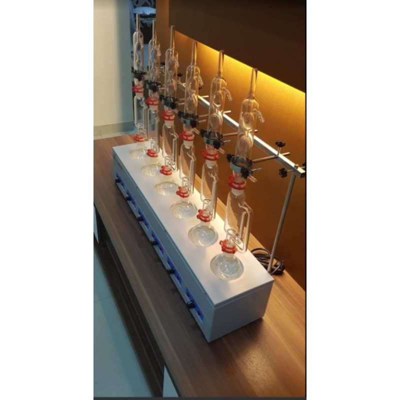 Jual soxhlet extraction unit 6 set, plus heating mantle,electrothermal ...