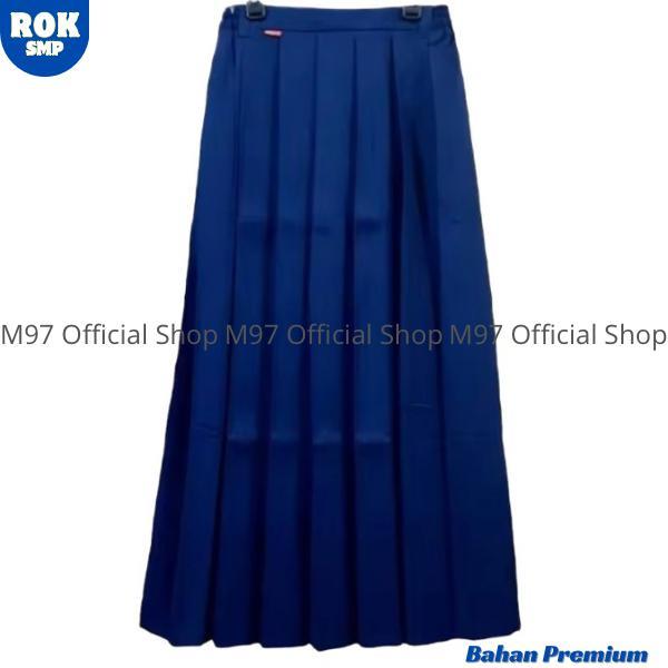 Jual Rok Panjang SMP Biru Rempel Premium - Rok Seragam Sekolah SMP ...