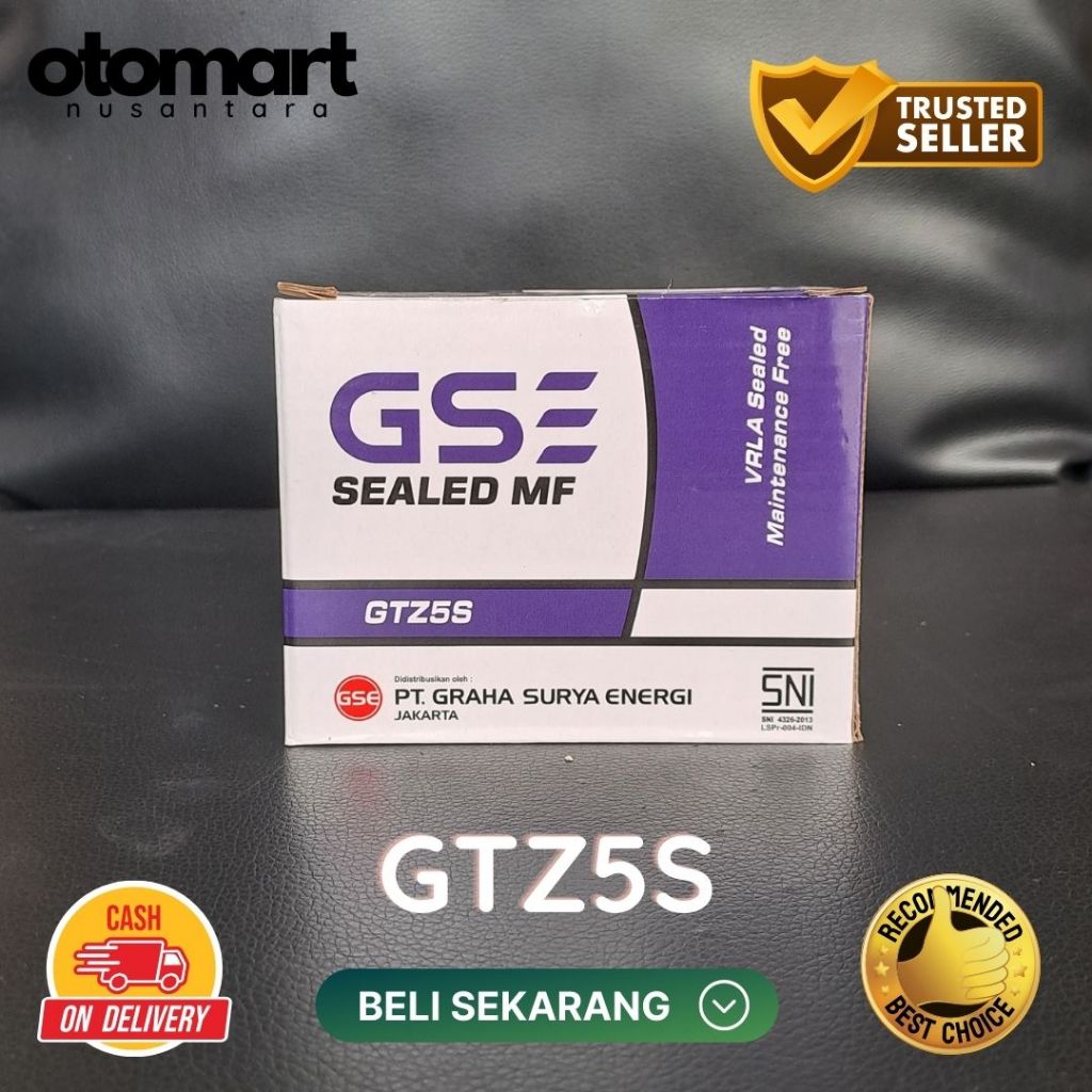 Jual Aki Motor Suzuki Shogun 125, Shooter GTZ5S GS Accu Kering MF ...