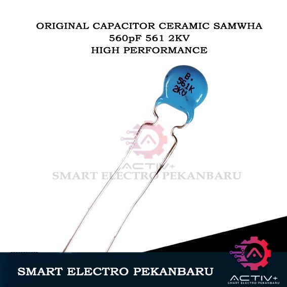 Jual ORIGINAL SAMWHA 561 2KV 560pF CAPACITOR 2000V KAPASITOR KERAMIK ...