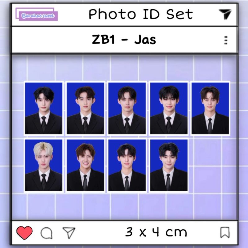 Jual Photo ID ZB1 / Photo ID Zerobaseone / Photo Member ID Boys Planet ...