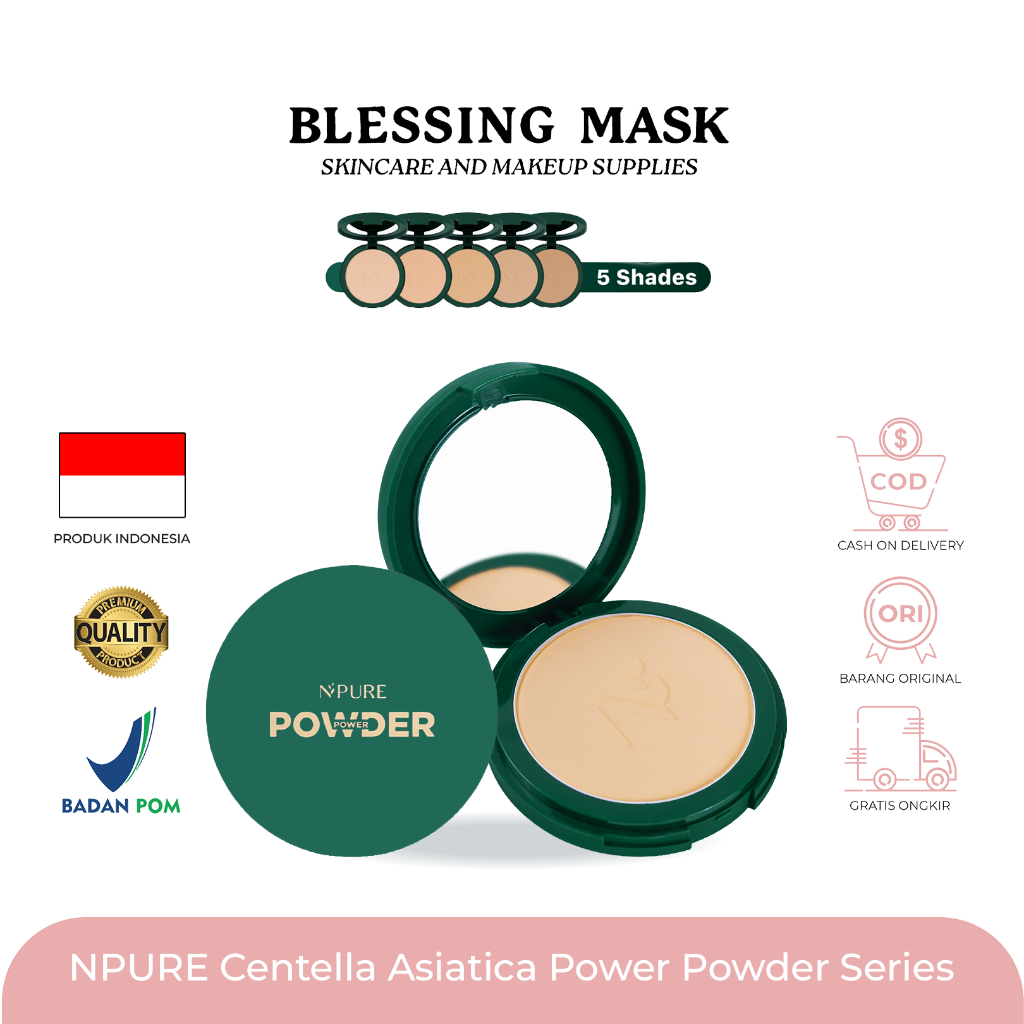 Jual NPURE CENTELLA ASIATICA POWER POWDER | Acne Power Cover | Shopee ...