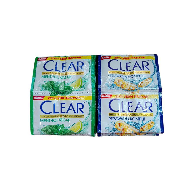 Jual CLEAR Shampoo renceng ( 1 renceng isi 12 pc ) | Shopee Indonesia