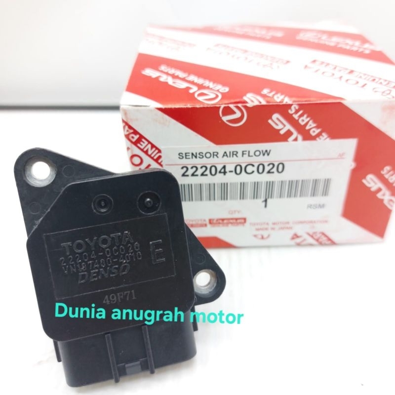 Jual SENSOR AIR FLOW SENSOR MAF SENSOR MASS AIR FLOW TOYOTA INNOVA HILUX FORTUNER BENSIN 22204 ...