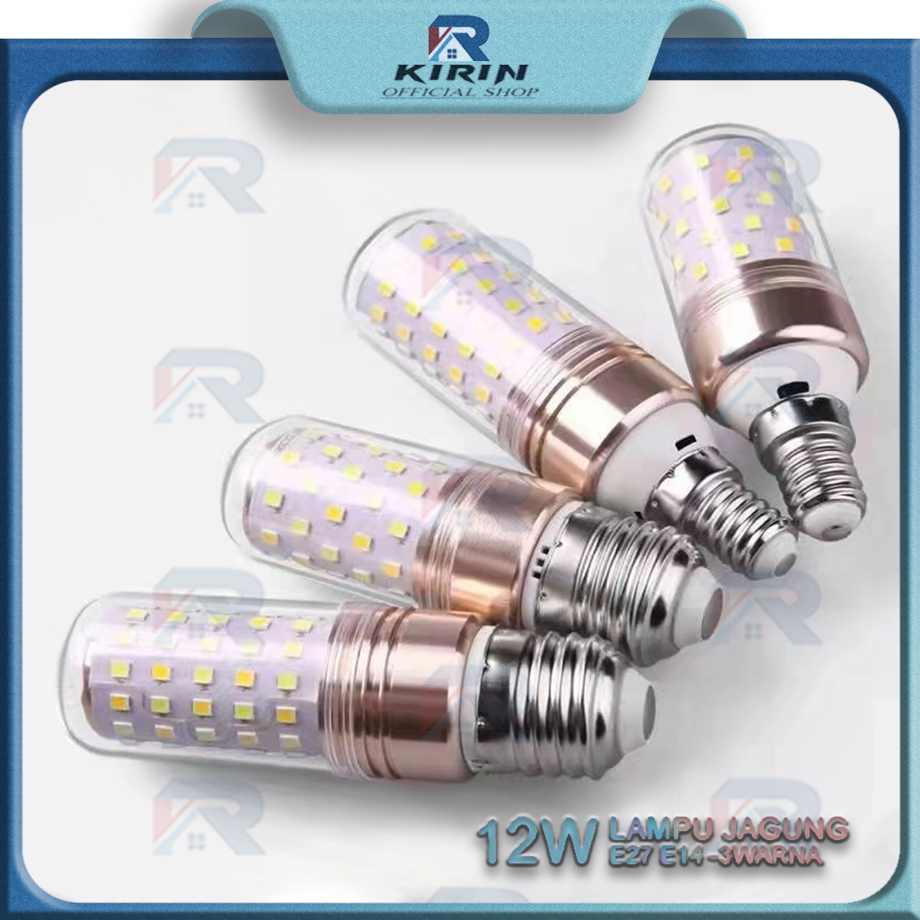 Jual Lampu Candle LED E27 Dan E14 3Warna 12W/PUTIH+KUNING+WW dan BIRU+KUNING+UNGU | Shopee Indonesia