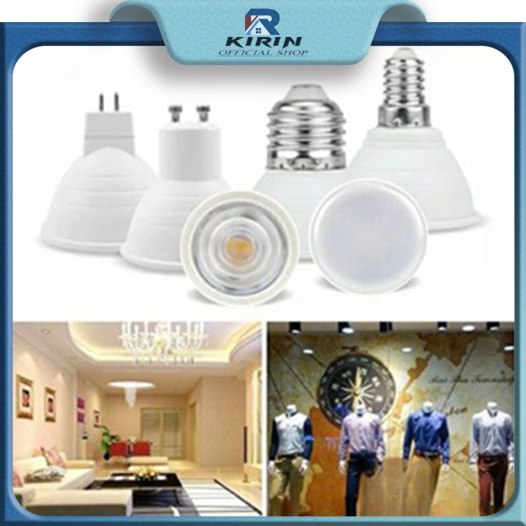 Jual LAMPU HALOGEN SPOTLIGHT LED 7WATT FITTING E27 7 WATT COB SOROT 7W LAMPU SPOT LIGHT TUSUK 7W ...