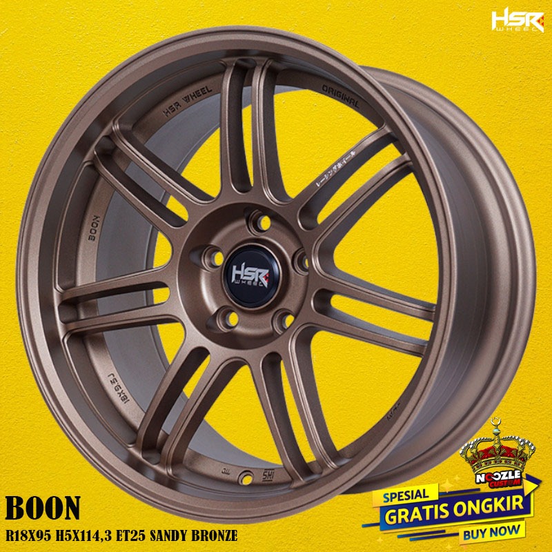 Jual Velg HSR Type Boon Pelek Racing Palang 6 Baut 5 Pelek Mobil Ring ...