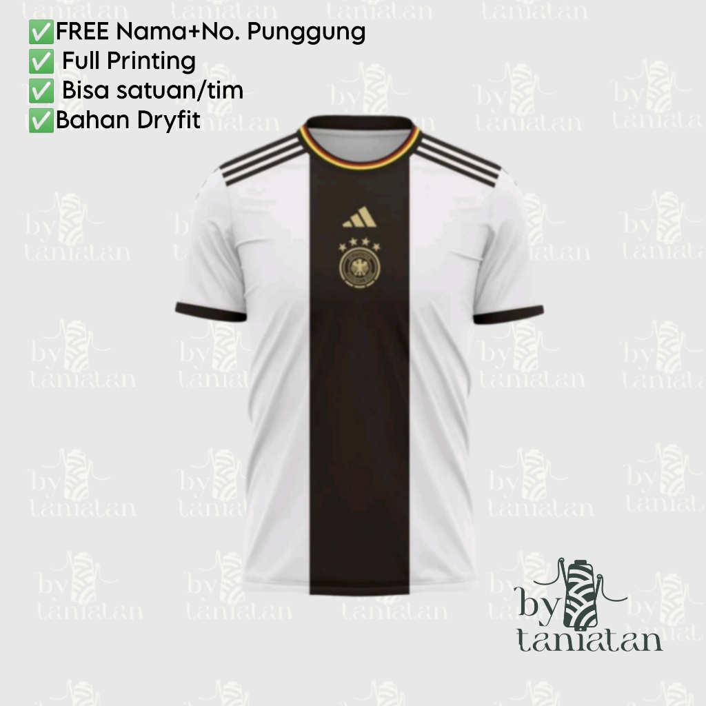 Jual JERSEY JERMAN 2022/2023 FULL PRINTING (Free Nama + No. Punggung) | Shopee Indonesia