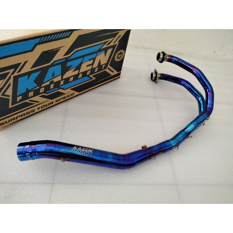 Jual KAZEN PROEXHAUST-ZEROX FULLSYSTEM MOTOR 2CYLINDER 250CC | Shopee Indonesia