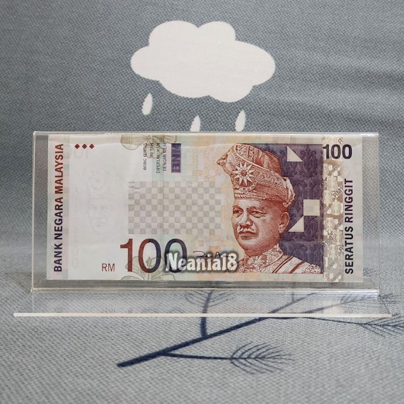 Jual Akrilik Tempat Uang Pajangan Hiasan Malaysia 100 Ringgit Limited ...