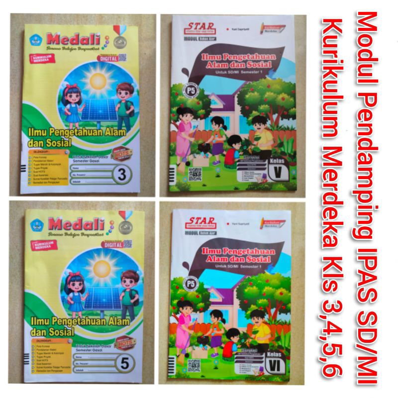 Jual Modul IPAS SD/MI Kelas 3456 Kurikulum Merdeka Terbaru LKS IPAS ...