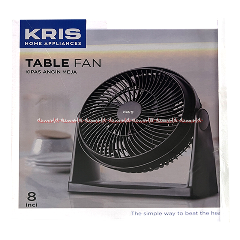 Jual Kris Table Fan 8inch Air Monster Black Kipas Angin Meja Mini Kecil ...