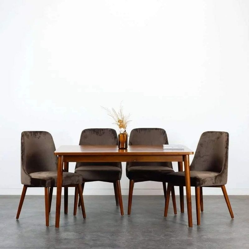 Jual Set Meja Makan Modern Minimalis Kursi Sofa Model Terbaru Kayu Jati Asli Furniture Jepara ...