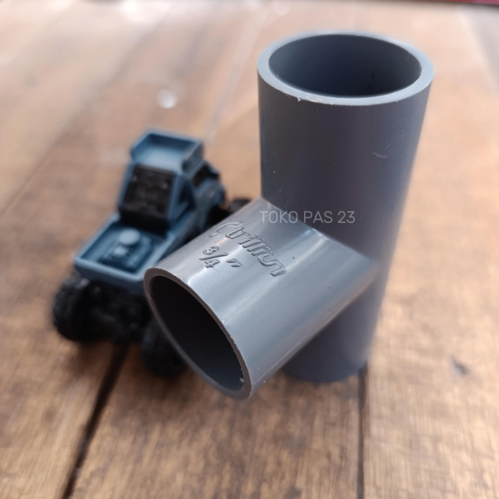 Jual TEE 3 WAY SAMBUNGAN T CABANG TIGA 3/4 INCH TRILIUM / SAMBUNGAN PARALON PIPA PVC ...