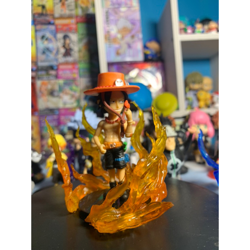 Jual figure wcf ace recast + effect flame | Shopee Indonesia