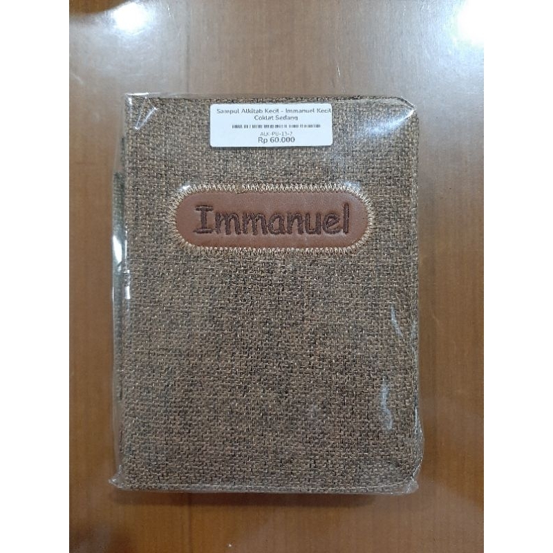 Jual sampul Alkitab kecil cover bungkus Alkitab Immanuel coklat muda ...