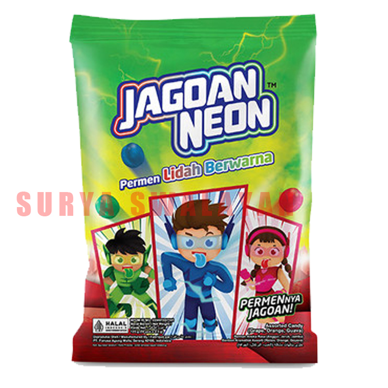 Jual Permen JAGOAN NEON Assorted Candy Bag isi 50 Pcs | Shopee Indonesia