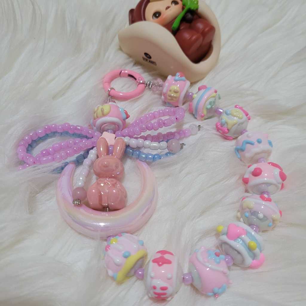 Jual Strap HP (strap phone ) Full Painted - Rabit Pink | Shopee Indonesia