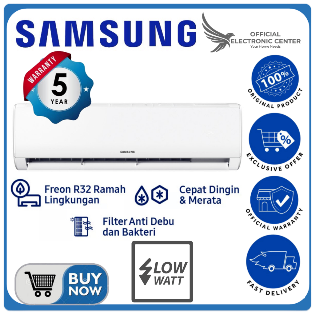 Jual AC SAMSUNG AR09 AR09BGHQBSINSE AR09BGH STANDARD 1 PK R32 TURBO ...